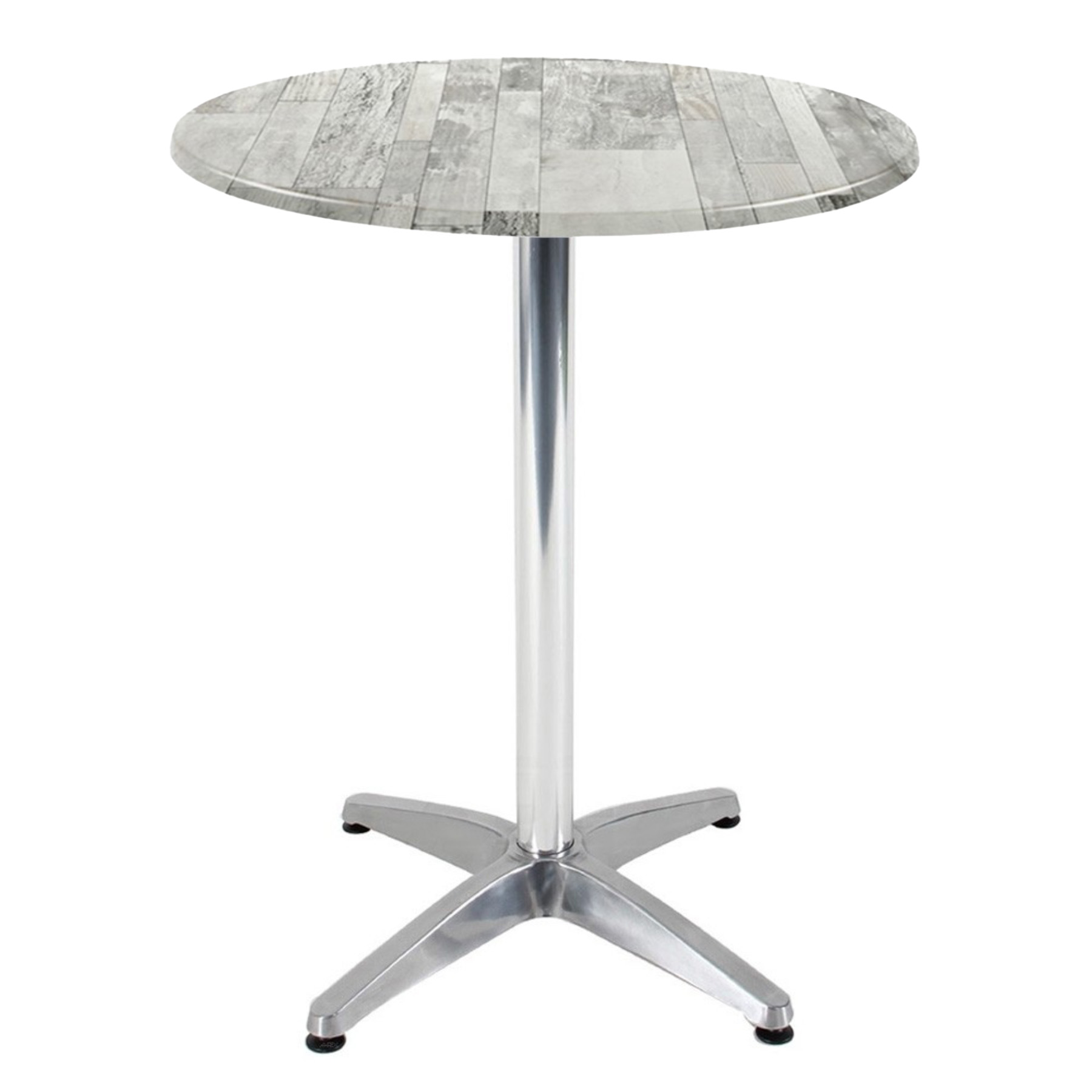 Aida Round Bar Height Table-White Block-Round 800mm | Apex