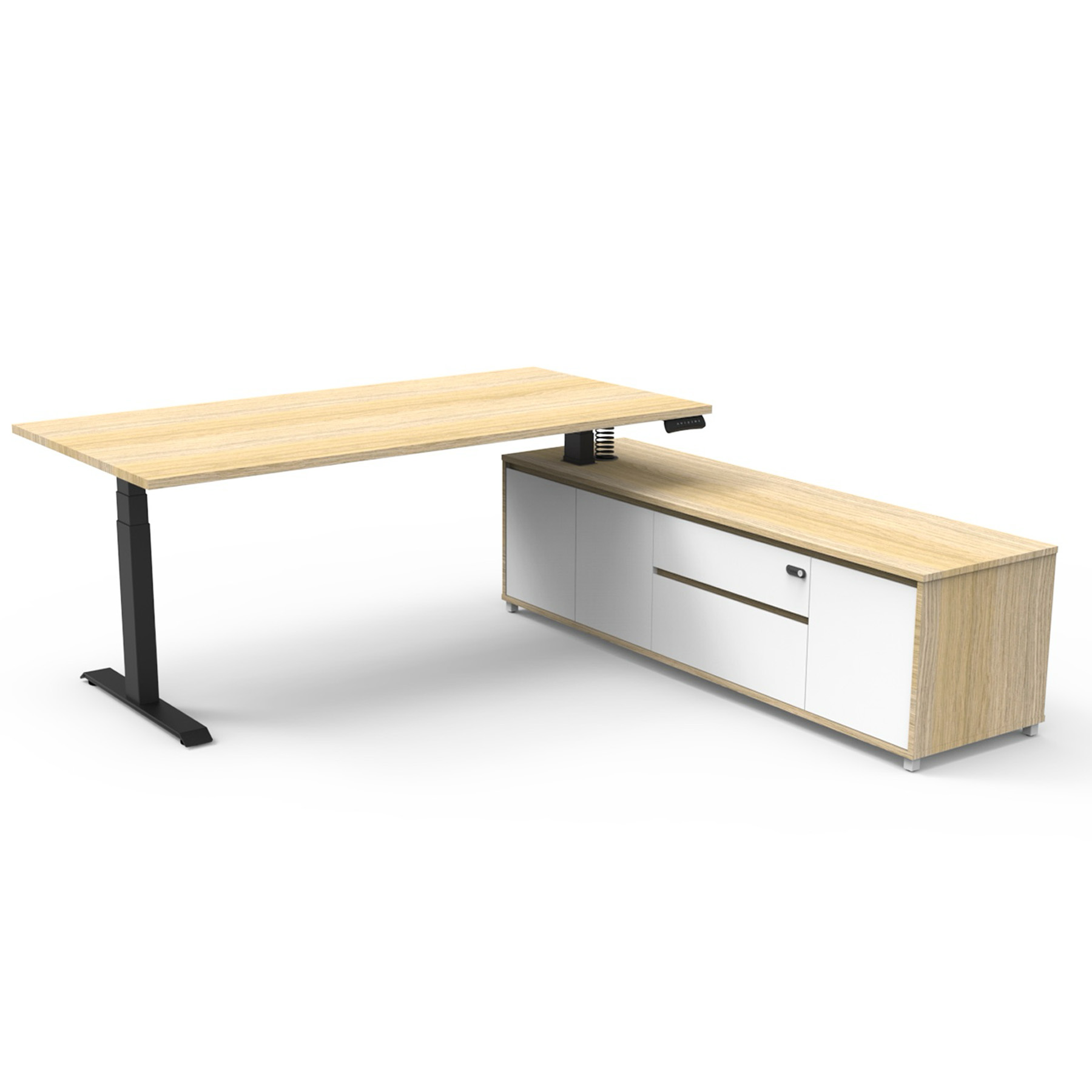 Boost Plus Executive Workstation with Right Hand Cabinet | Apex