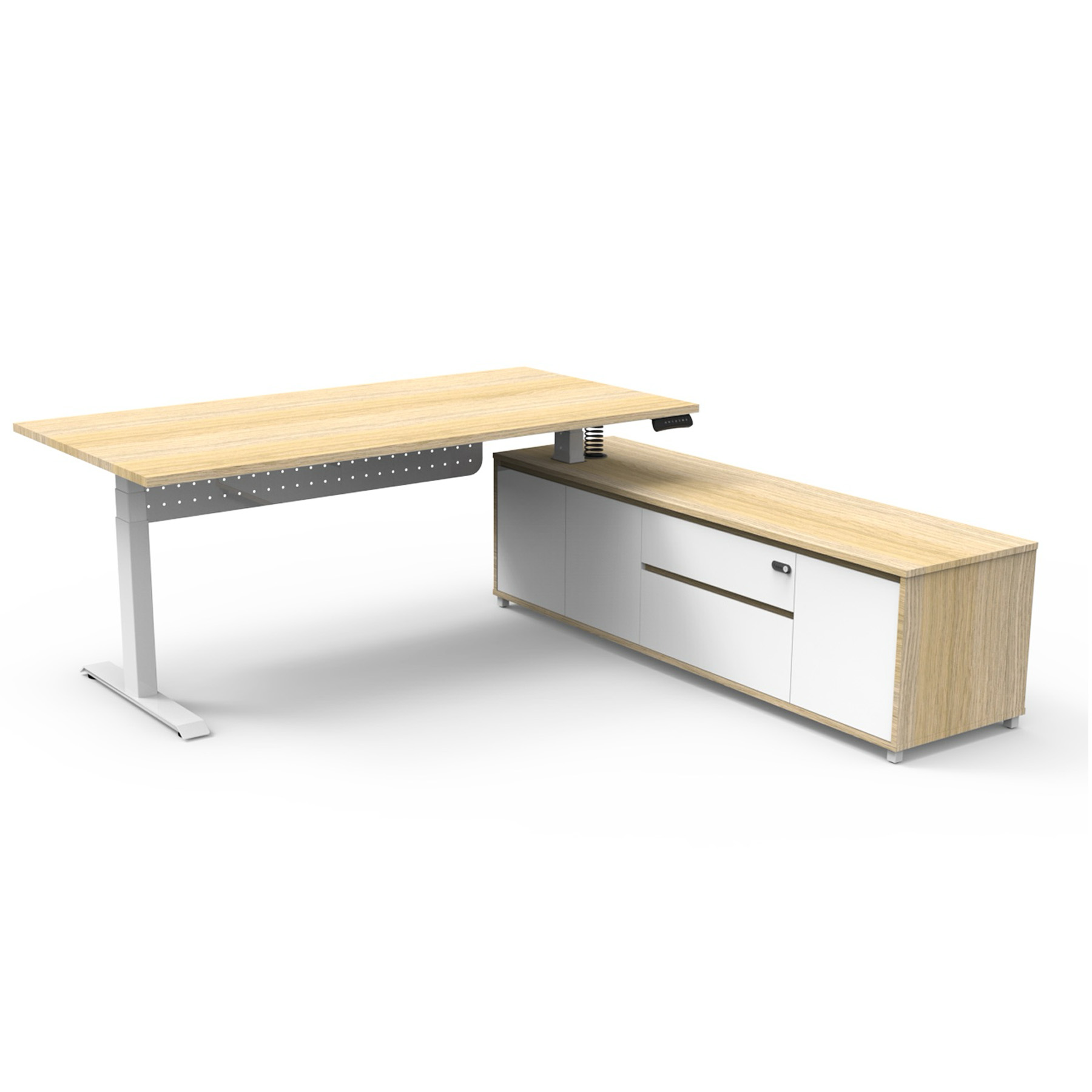 Boost Plus Executive Workstation with Right Hand Cabinet | Apex