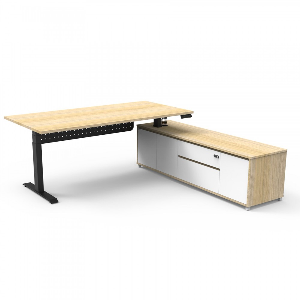 Boost Plus Executive Workstation with Right Hand Cabinet | Apex