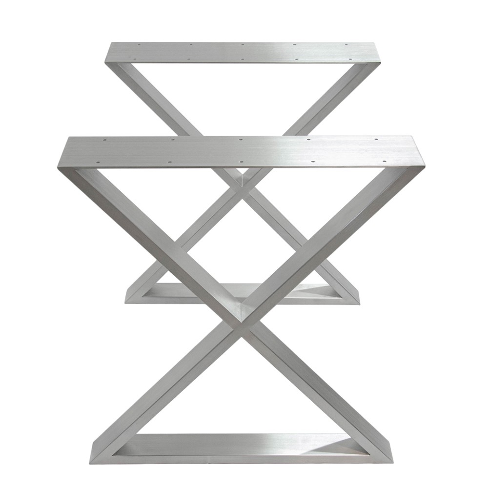 X Steel Table Legs Set of 2 | Apex