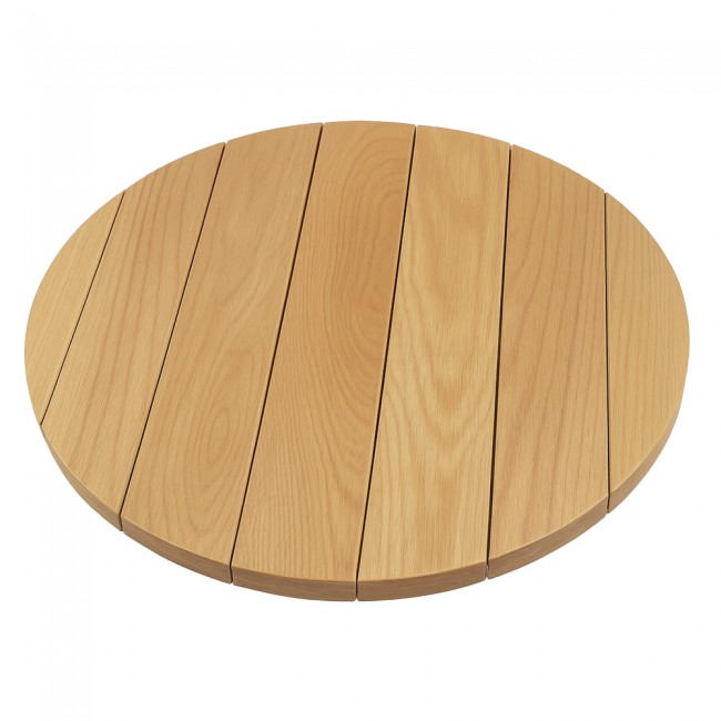 American Oak Round Outdoor Table Top | Apex