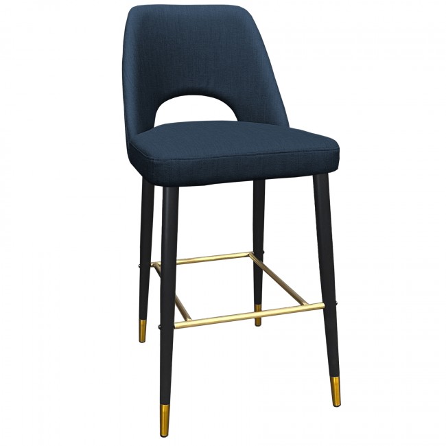Bella Bar Stool Brass Legs 76cm | Apex