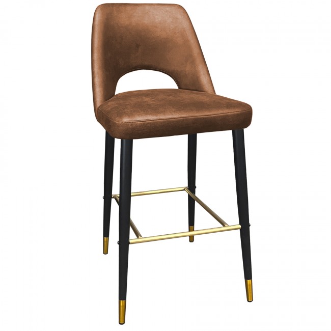 Bella Bar Stool Brass Legs 76cm | Apex