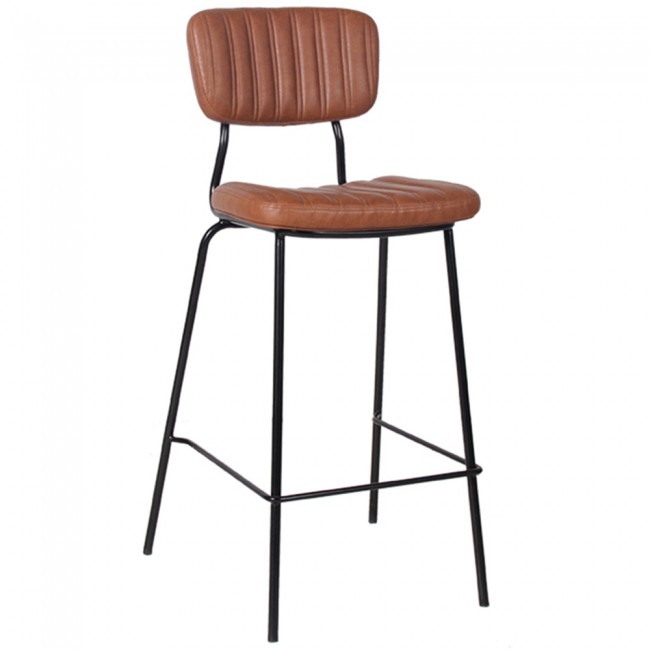 Capri Faux Leather Bar Stool | Apex