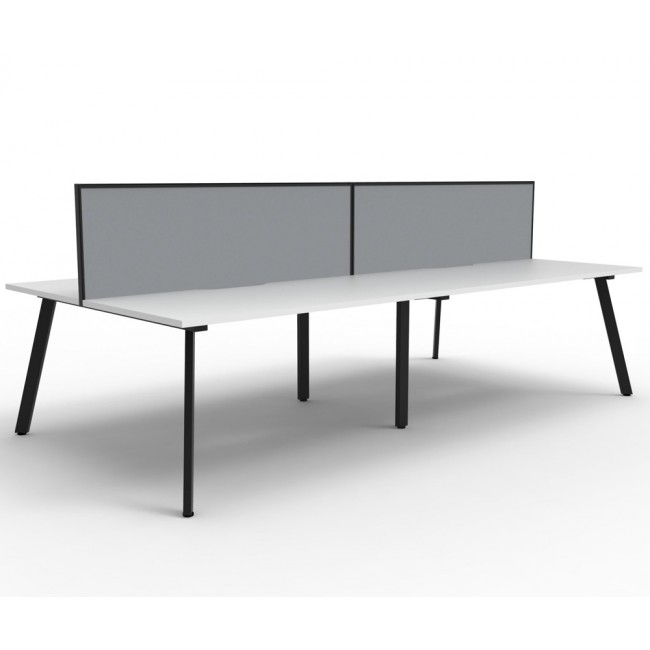 Eternity 4 Person Double Sided Back to Back Workstation Desk | Apex