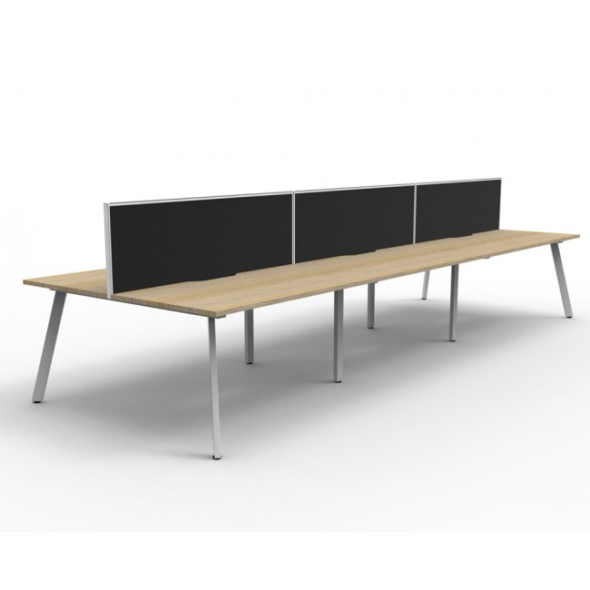 Eternity 6 Person Double Sided Back to Back Workstation Desk | Apex
