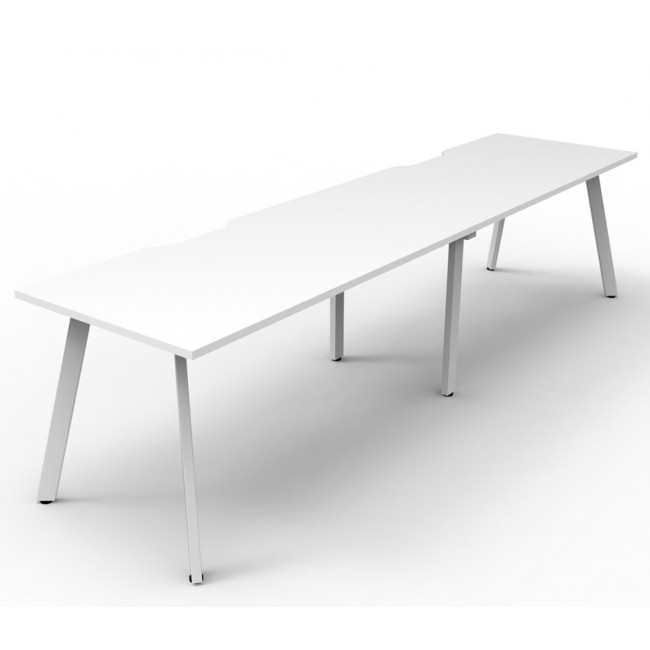 Eternity 2 Person Single Sided Office Desk Workstation | Apex
