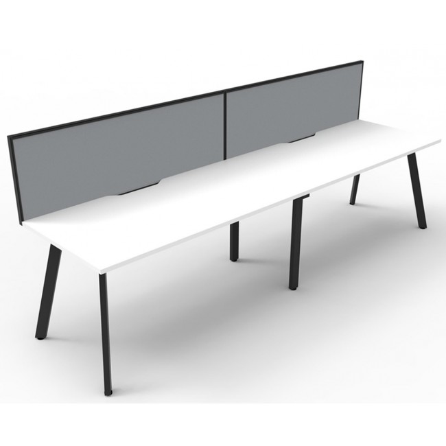 Eternity 2 Person Single Sided Office Desk Workstation | Apex