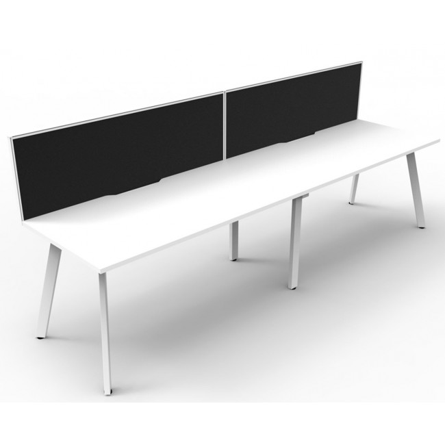 Eternity 2 Person Single Sided Office Desk Workstation | Apex