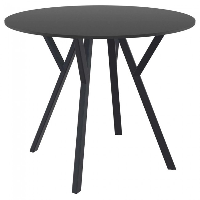 Milo Contemporary Round Outdoor Dining Table | Apex