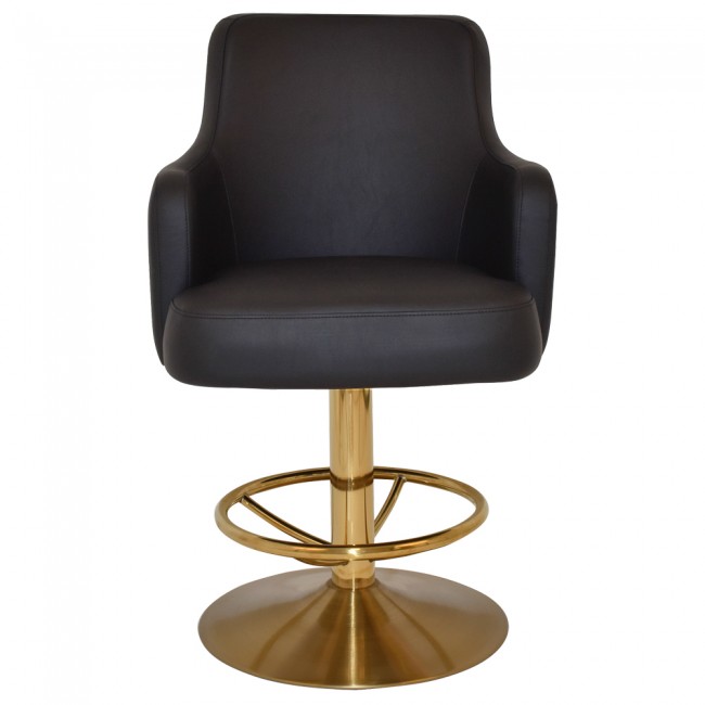 New York Gaming Stool Brass Disc | Apex