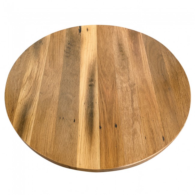 Recycled Blonde Round Timber Table Top | Apex