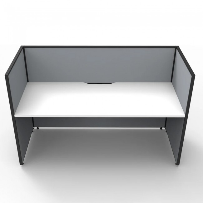 SHUSH30 1 Person Single Sided Screen Hung Top Workstation | Apex