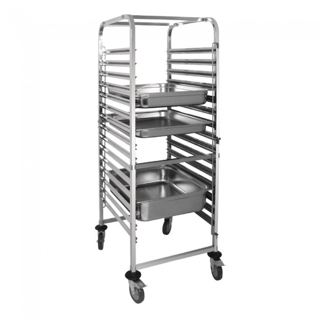 Vogue Gastronorm Racking Trolley 15 Level | Apex