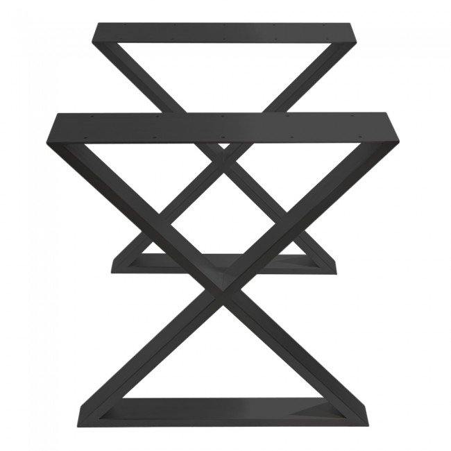 X Steel Table Legs Set of 2 Apex