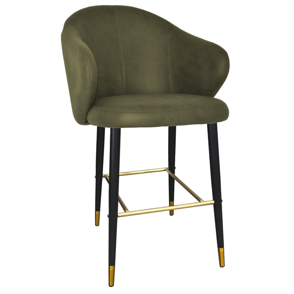 Ariel Bar Stool Brass Steel Legs 76cm | Apex