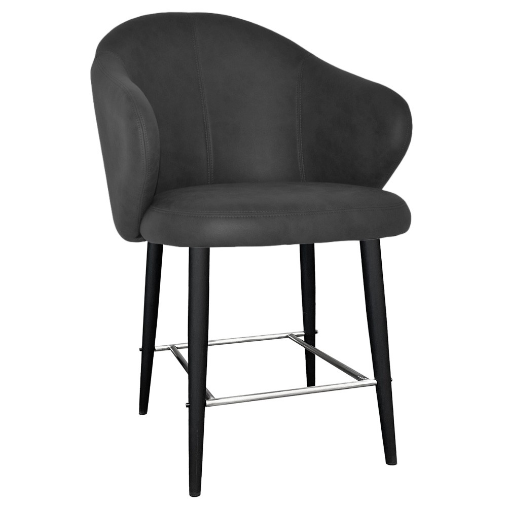 Ariel Counter Stool Black Steel Legs 66cm | Apex
