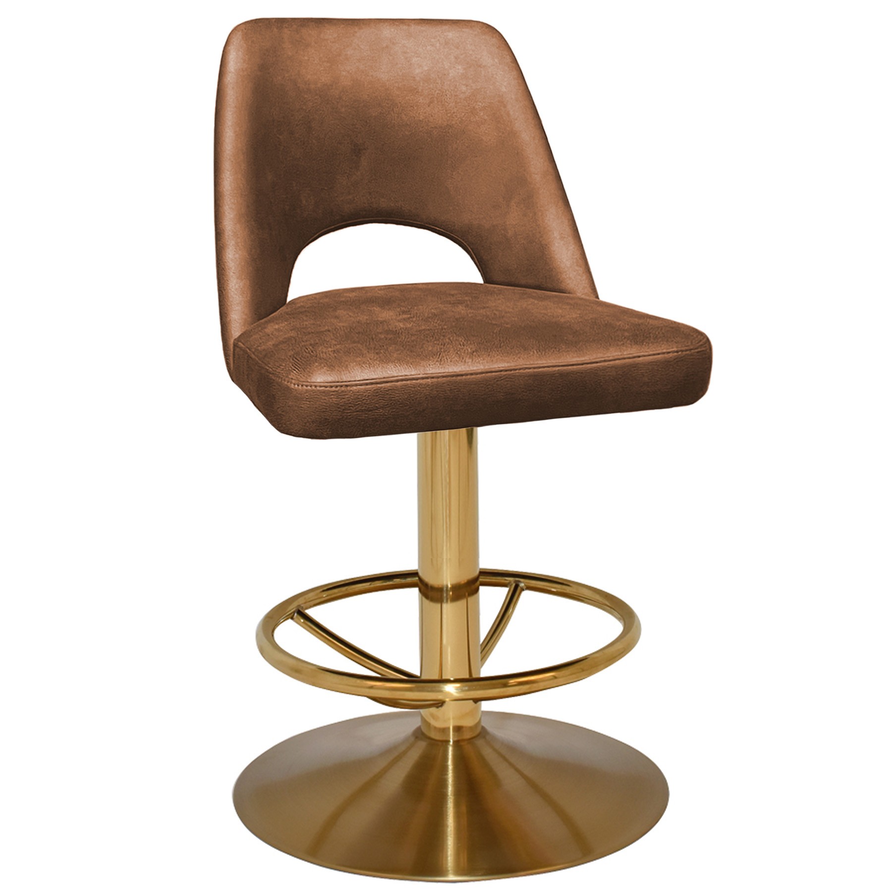 Bella Gaming Side Stool Brass Base | Apex