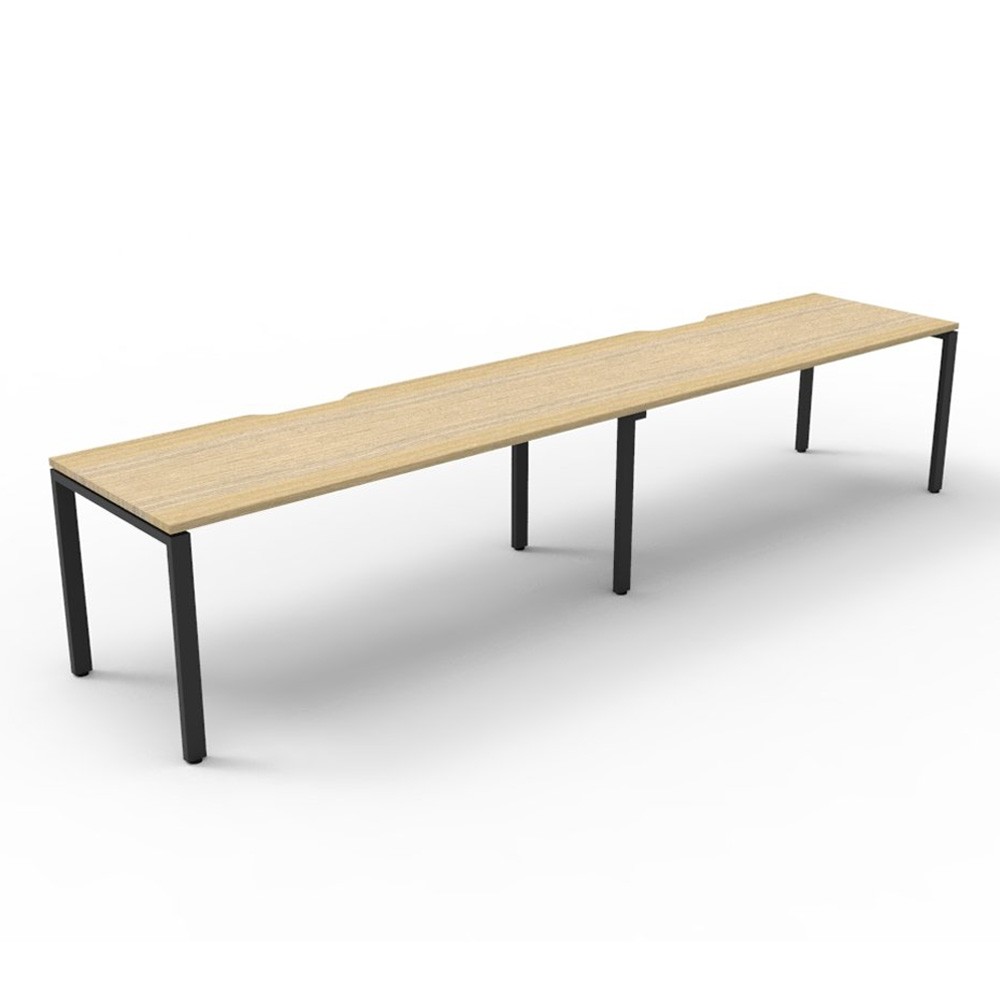 Deluxe Rapid Infinity 2 Person Single Sided Profile Leg Workstation ...