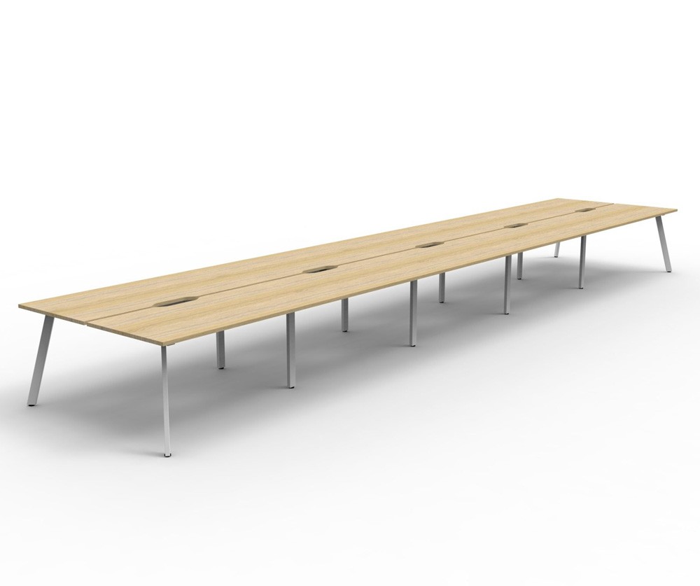 Eternity 10 Person Double Sided Back to Back Workstation Desk | Apex