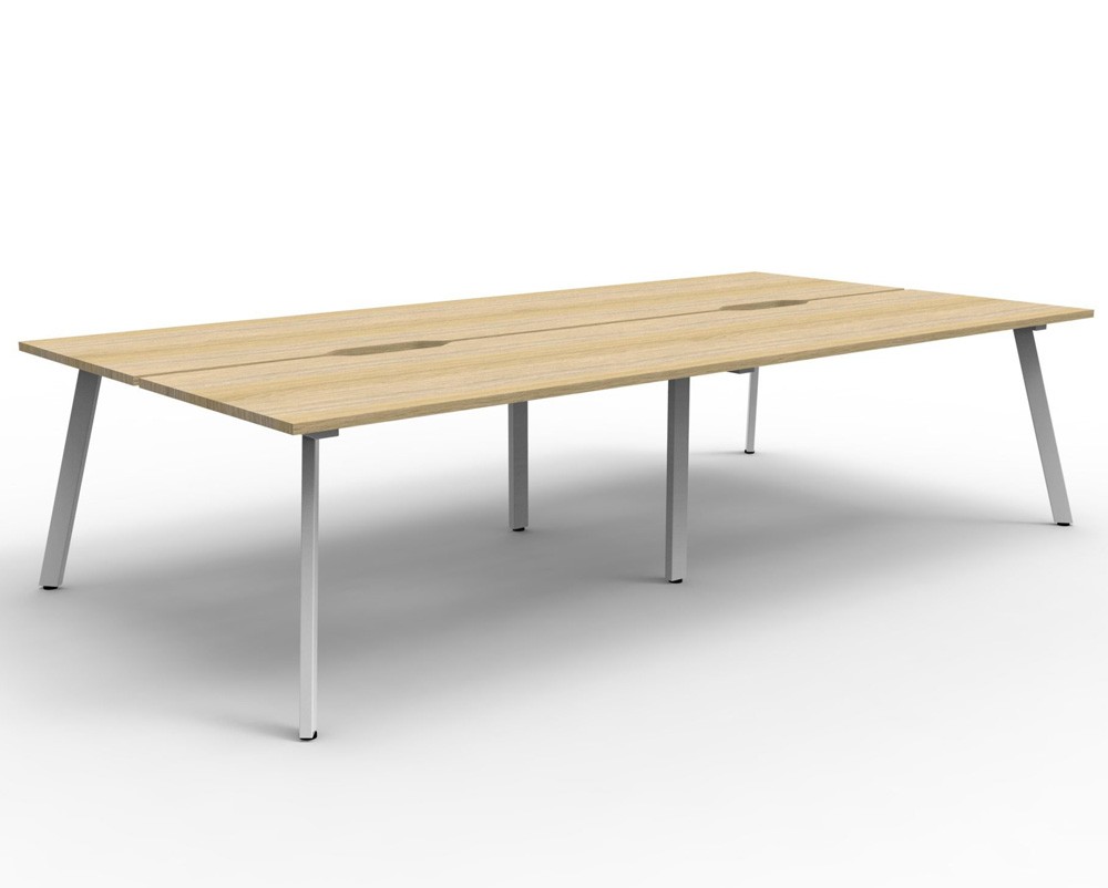 Eternity 4 Person Double Sided Back to Back Workstation Desk | Apex