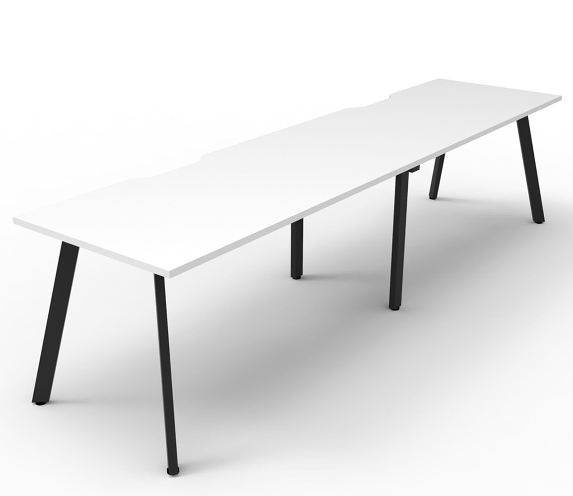 Eternity 2 Person Single Sided Office Desk Workstation | Apex