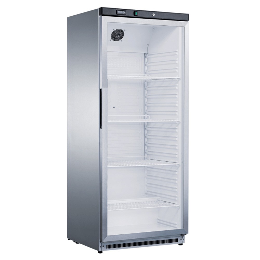 Fed-X Stainless Steel Upright Static Display Fridge XR600SG | Apex