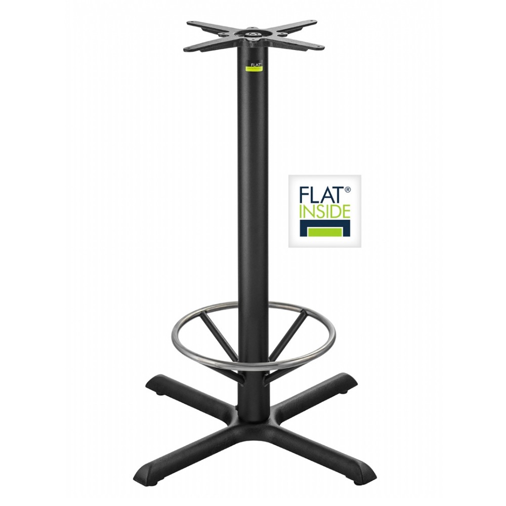Flat Tech Self Levelling Bar Height Table Base with Foot Ring KX30 | Apex