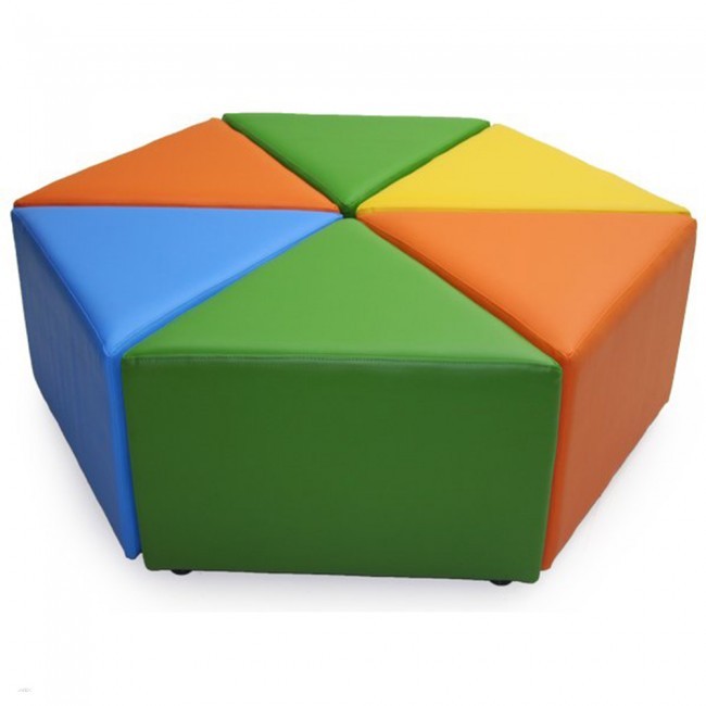 Layla 6 Ottoman Sectional Triangle Set | Apex