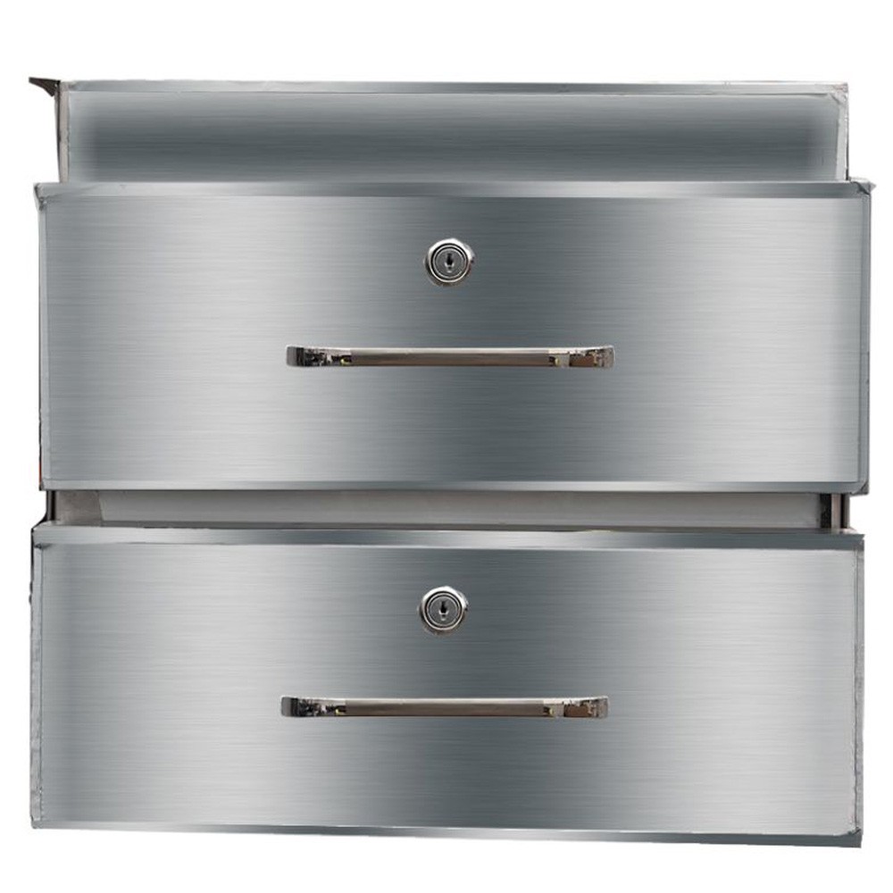 Modular Systems Stainless Steel Double Drawer 480x503x410 DR-02/A | Apex