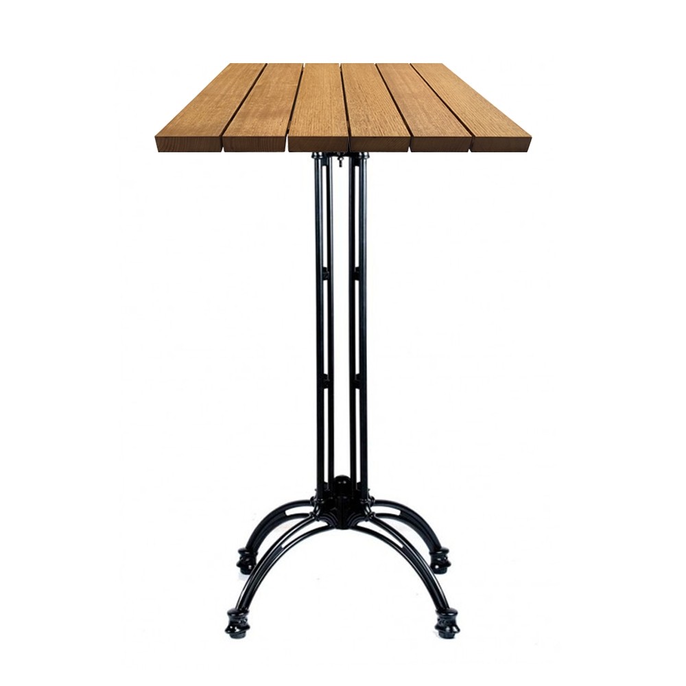 Angel French Bistro Oak Outdoor Bar Table | Apex