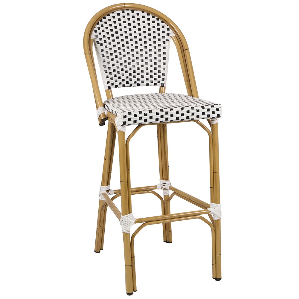 Paris Wicker Outdoor Bar Stool 75cm | Apex