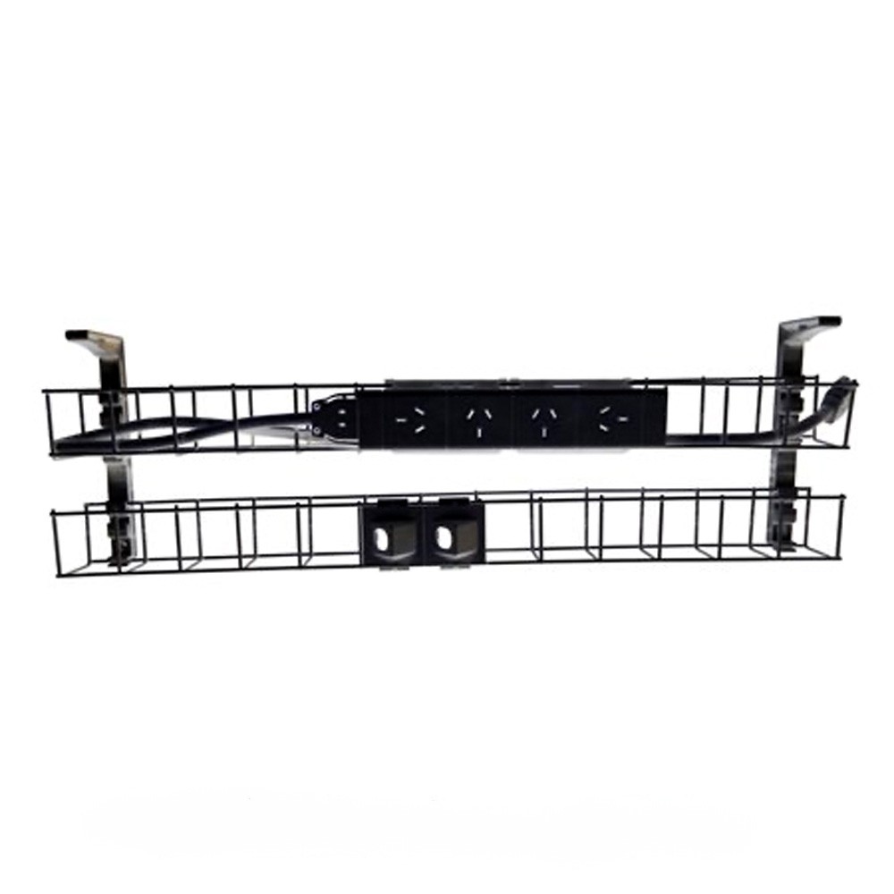 Rapid Wiring Dual Tier Cable Basket 4 x GPO + 2 x Data | Apex