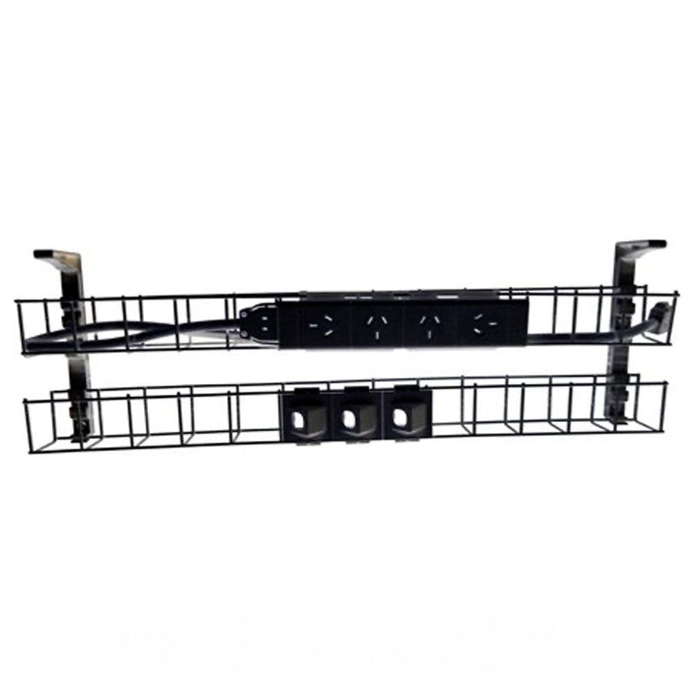 Rapid Wiring Dual Tier Cable Basket 4 GPO + 3 Data | Apex