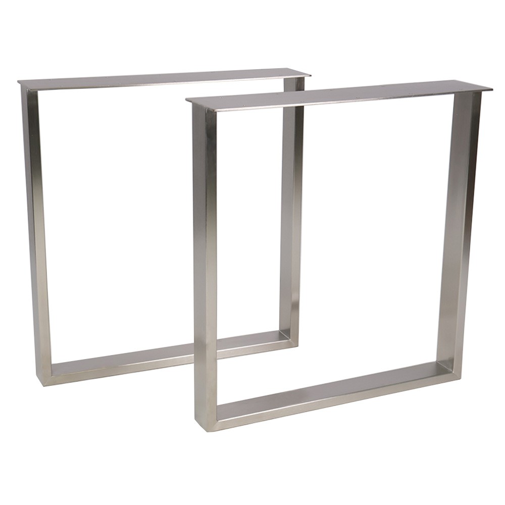 Rectangular Table Legs Stainless Steel Set of 2 | Apex