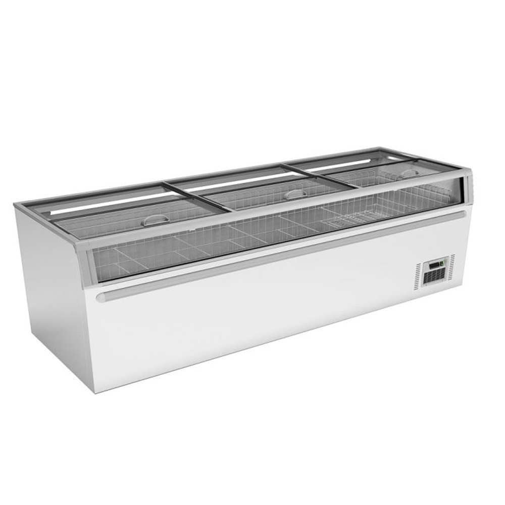 Thermaster 1105L Supermarket Island Freezer With Glass Sliding Lids ZCD ...