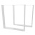 Rectangular Table Legs Steel Set of 2 | Table Legs | Table Bases ...