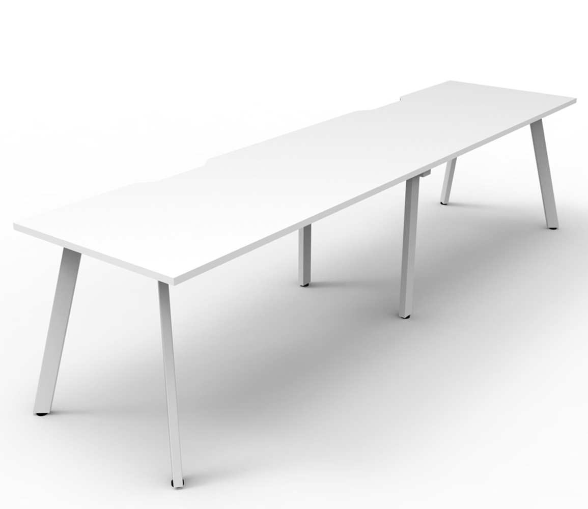 Eternity 2 Person Single Sided Office Desk Workstation | Apex