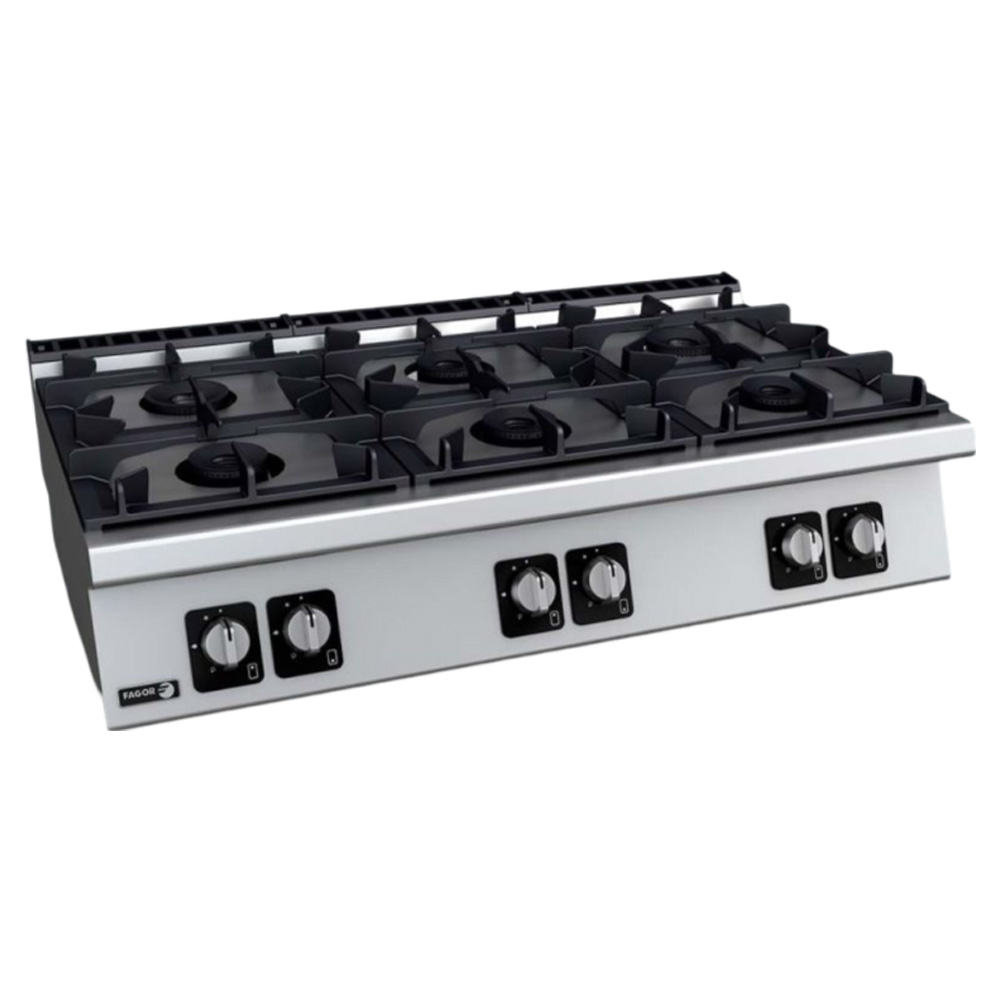 Fagor Kore 700 Series Bench Top 6 Gas Burners C-G760H | Apex