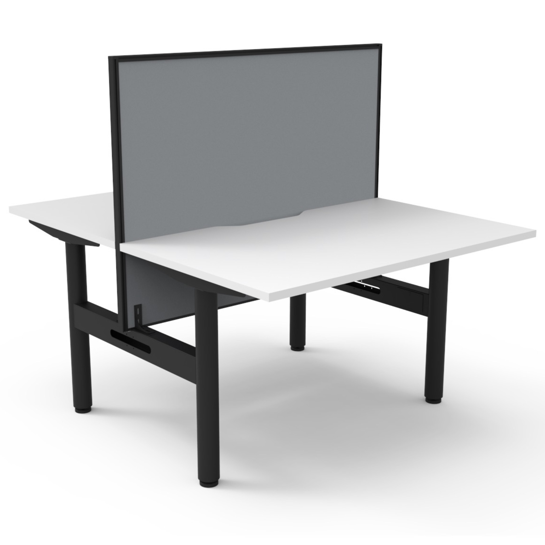 Halo Static Back to Back Desk Workstation | Apex