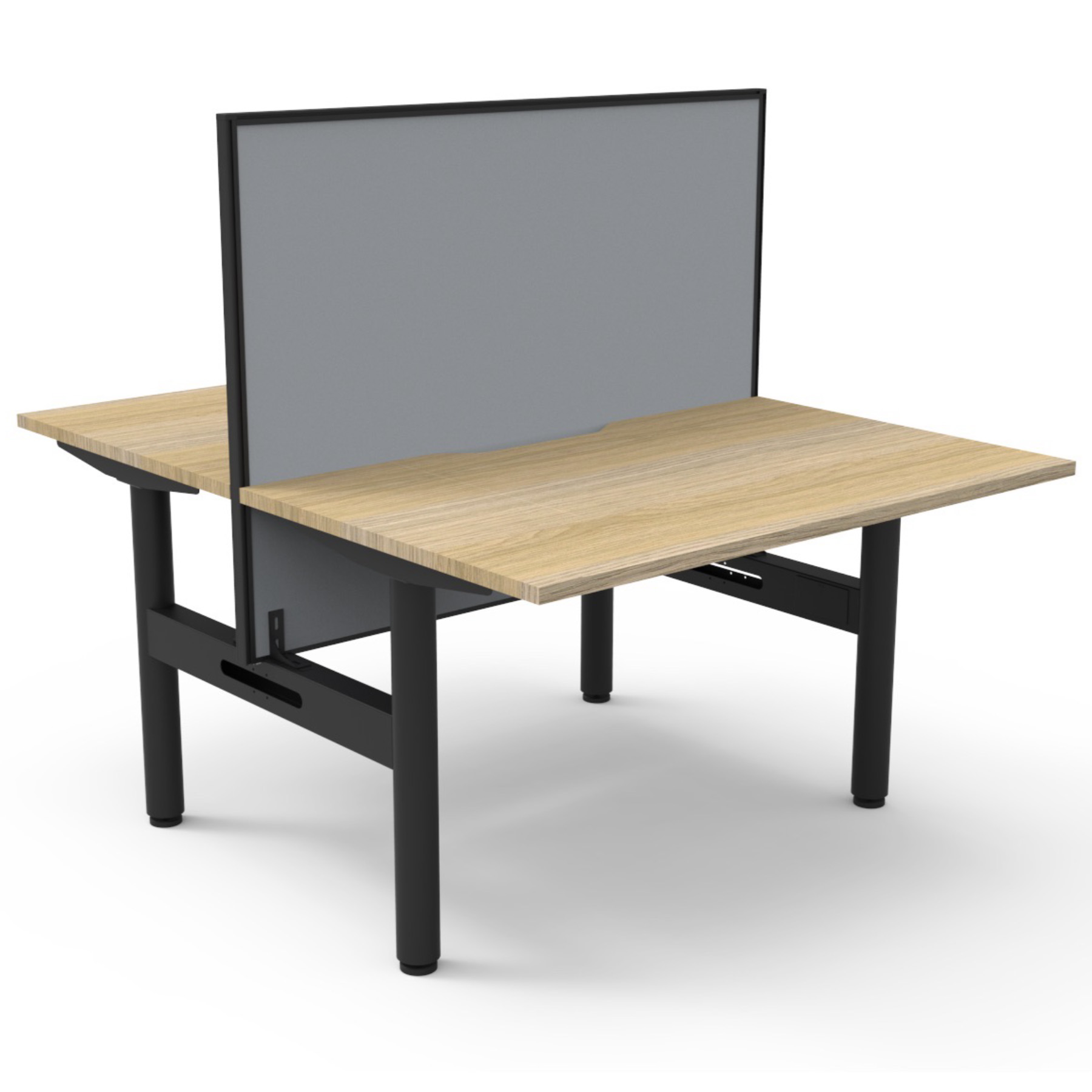Halo Static Back to Back Desk Workstation | Apex
