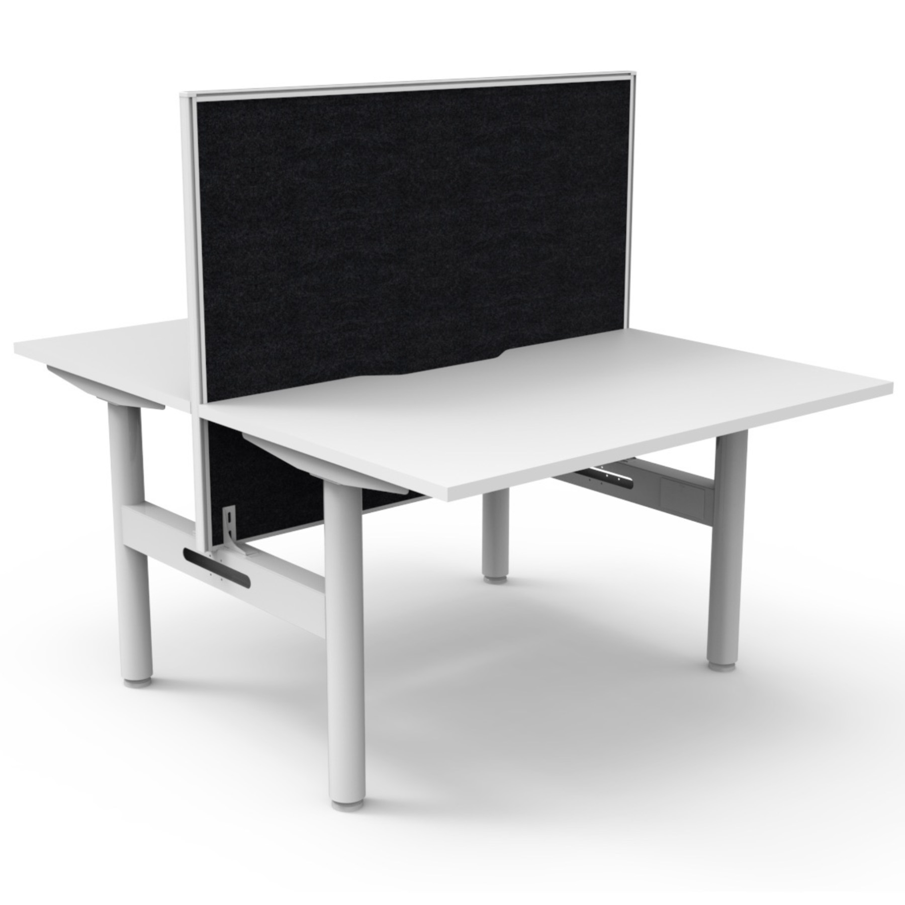 Halo Static Back to Back Desk Workstation | Apex
