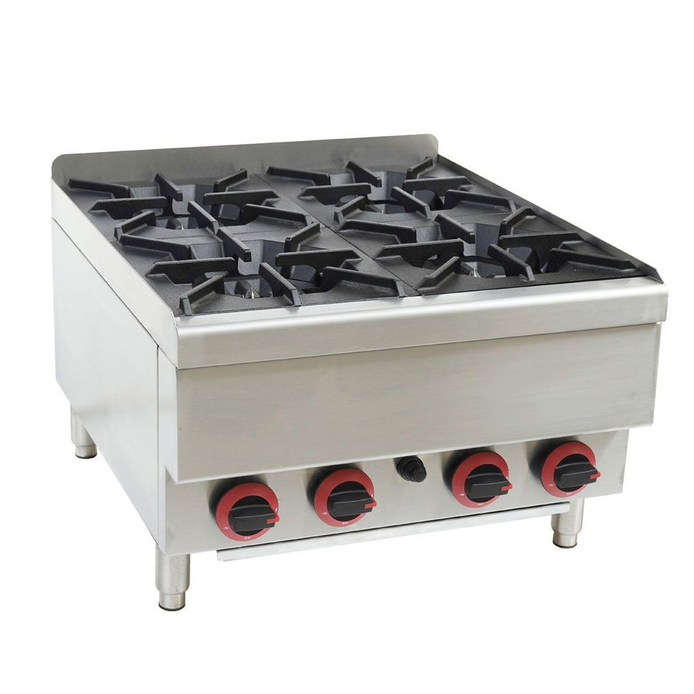 Gasmax Benchtop Natural Gas 4 Burner Cooktop JUS-TR-4 | Apex