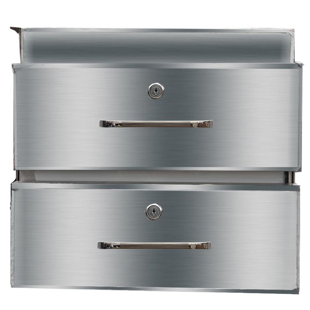 Modular Systems Stainless Steel Double Drawer 480x503x410 DR-02/A | Apex