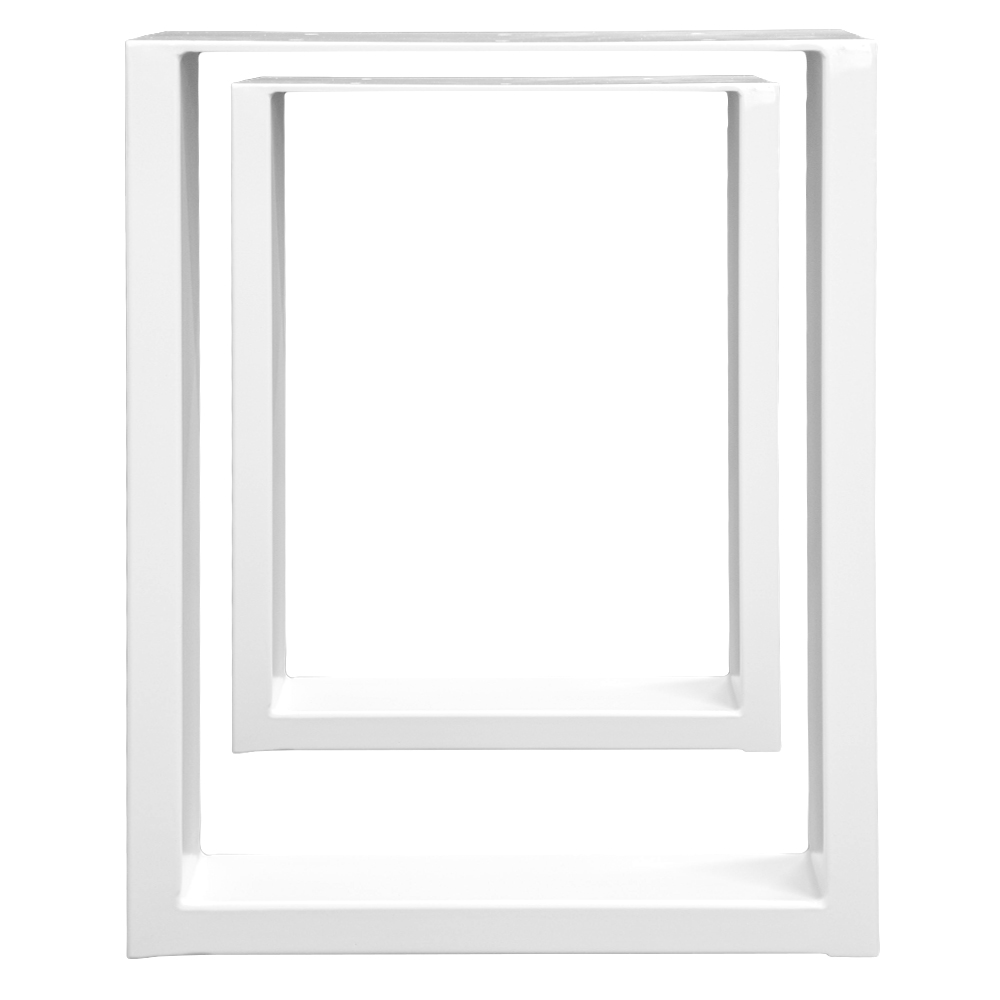 Rectangular Bench Legs Steel Set of 2 | Apex