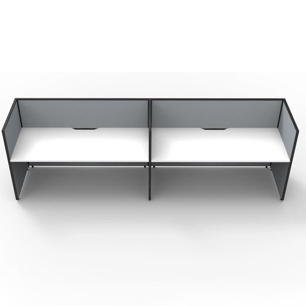 SHUSH30 2 Person Single Sided Screen Hung Top Workstation | Apex