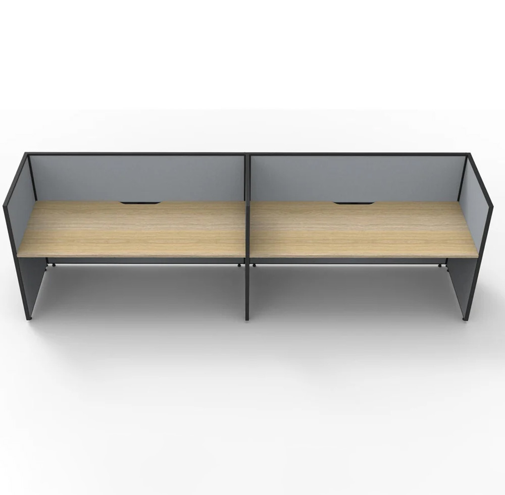 SHUSH30 2 Person Single Sided Screen Hung Top Workstation | Apex