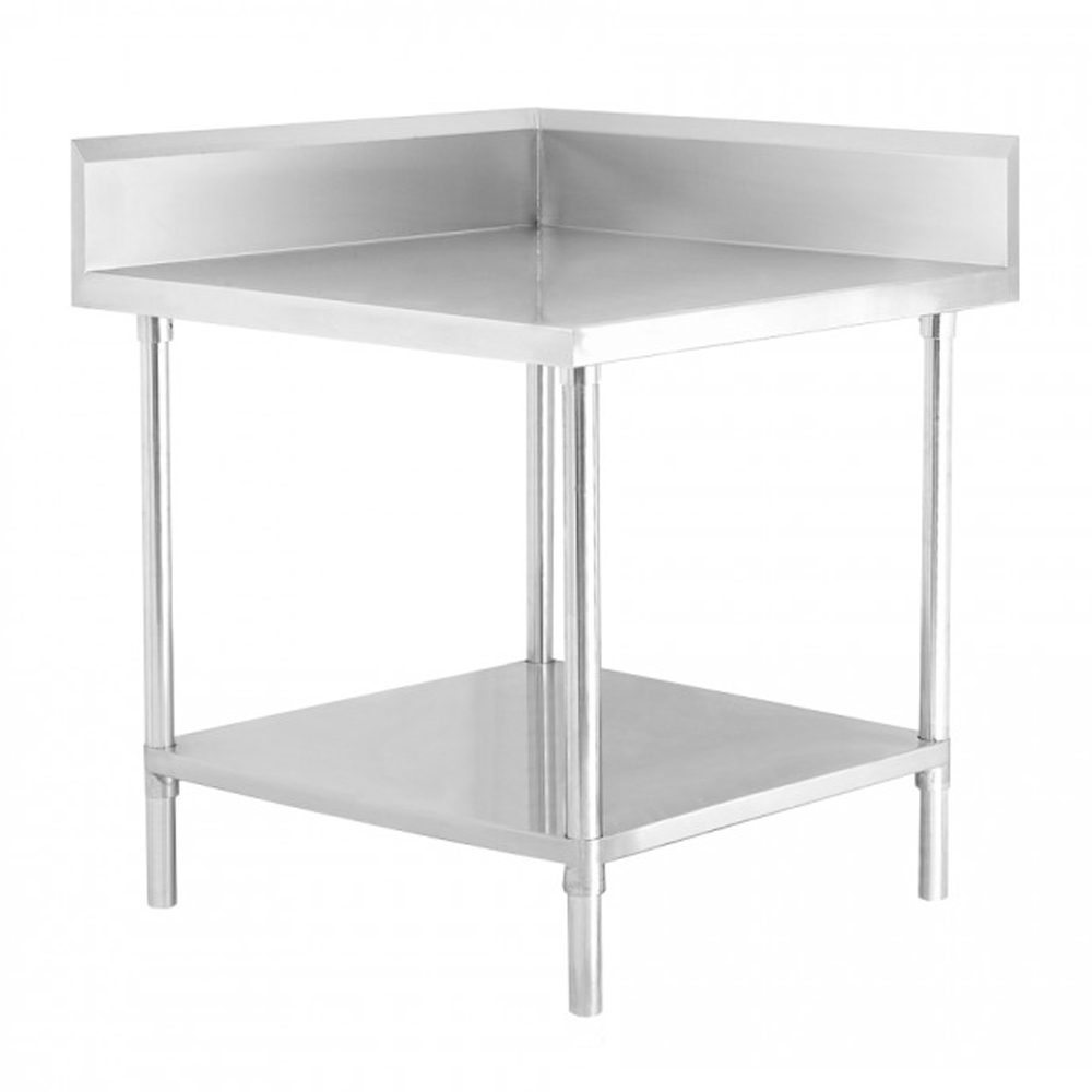 Modular Systems Corner Workbench with 150mm Splashback & Undershelf ...